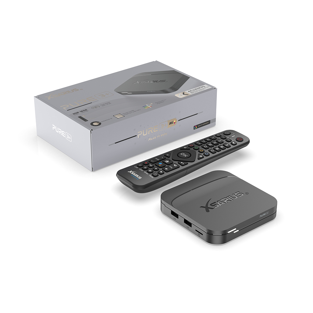 Xsarius Pure 3+ (Plus) Android IPTV Set Top Box - Slimtronics | Slim ...